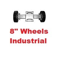 Industrial Double Wheel Carrier (8" Wheels) | Fence Materials, Inc.